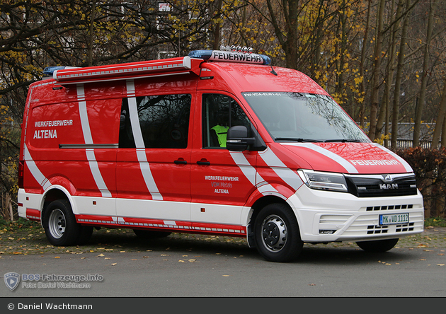 Einsatzfahrzeug: Florian Werkfeuerwehr VDM Altena ELW1 01 - BOS-Fahrzeuge - Einsatzfahrzeuge und ...